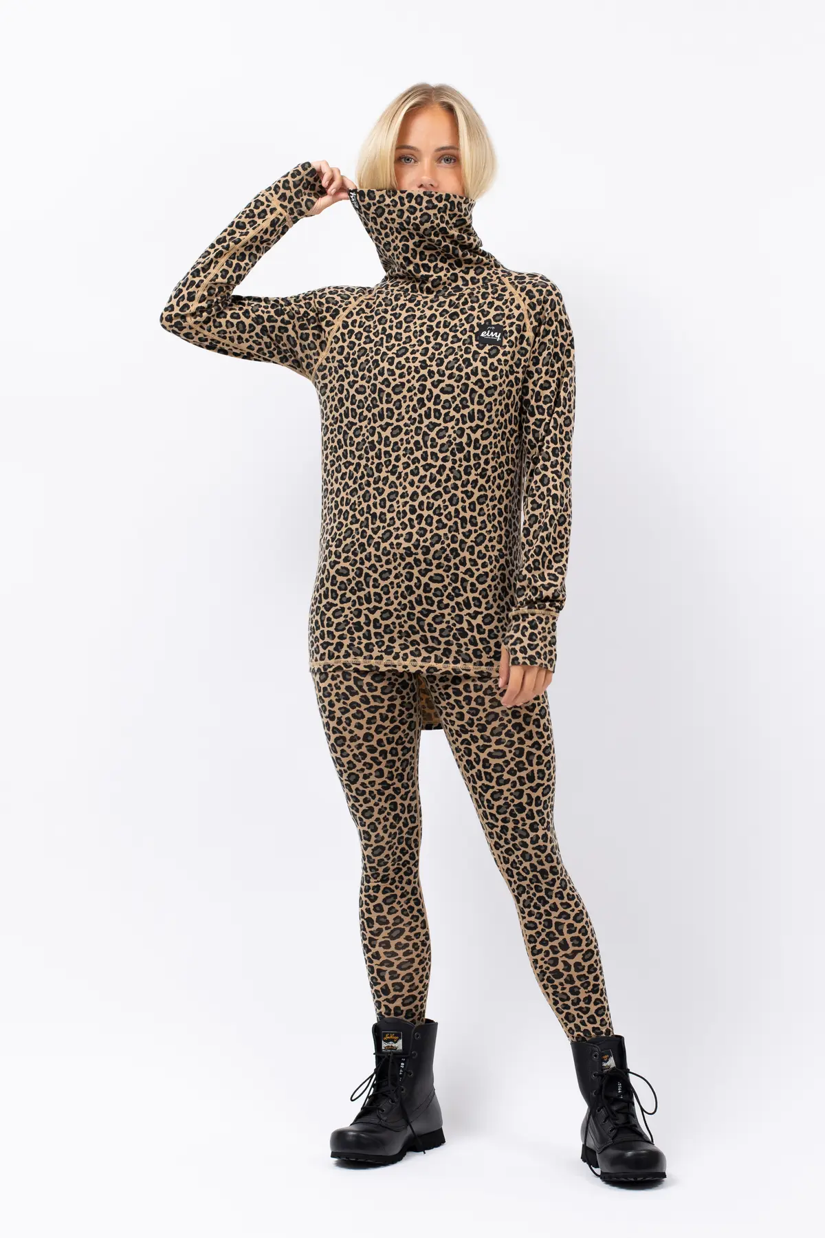 Icecold Merino Wool Top - Leopard