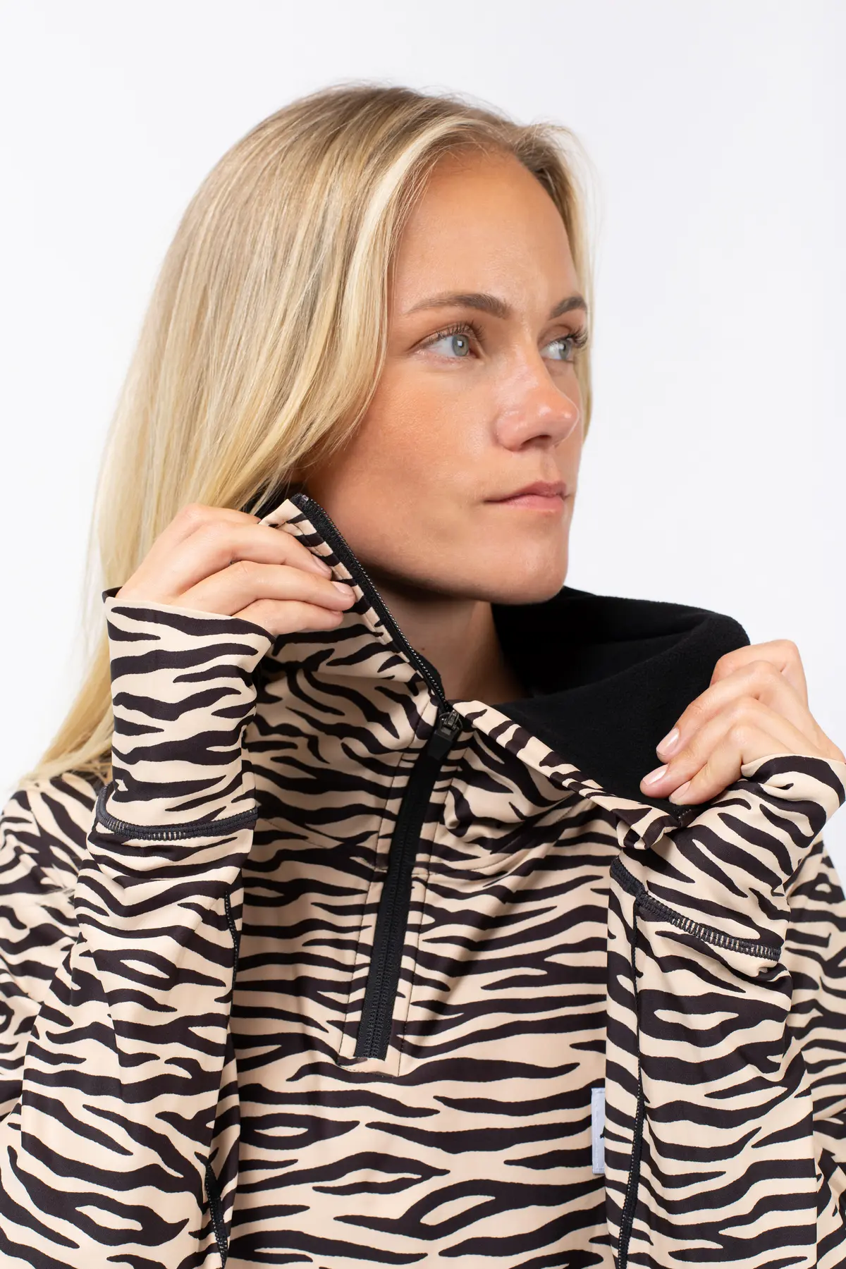 Icecold Zip Top - Zebra
