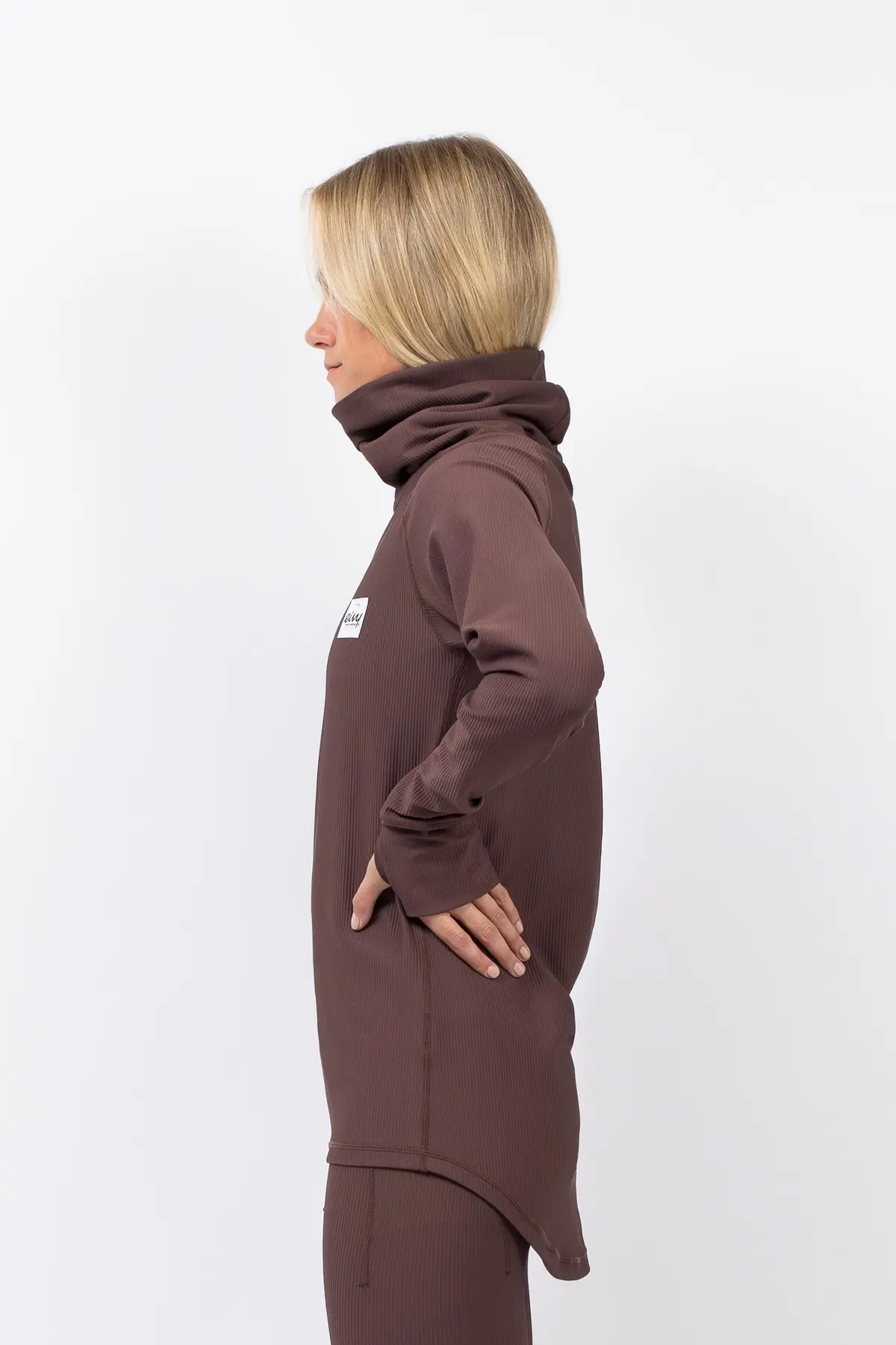 Icecold Gaiter Rib Top - Chocolate