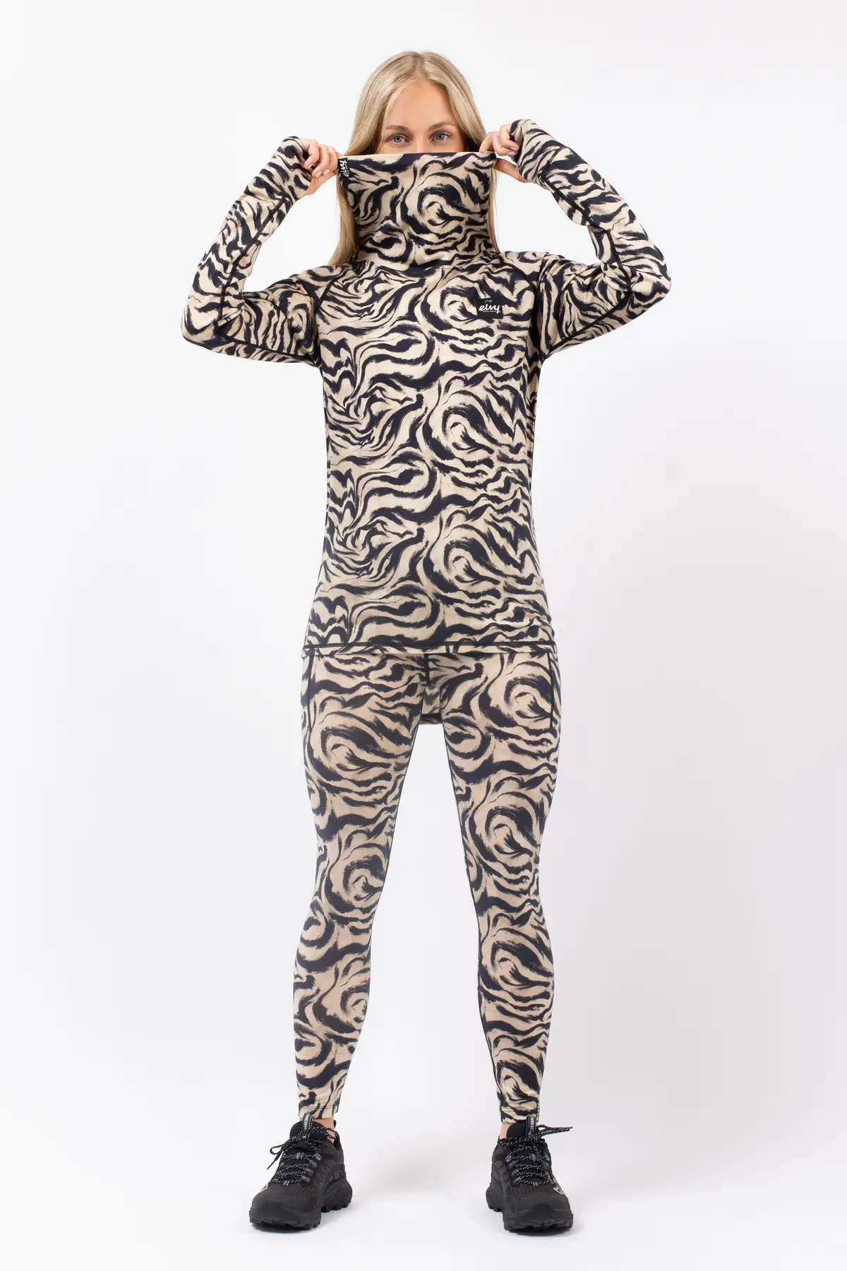 Icecold Merino Wool Top - Animal Swirl | L