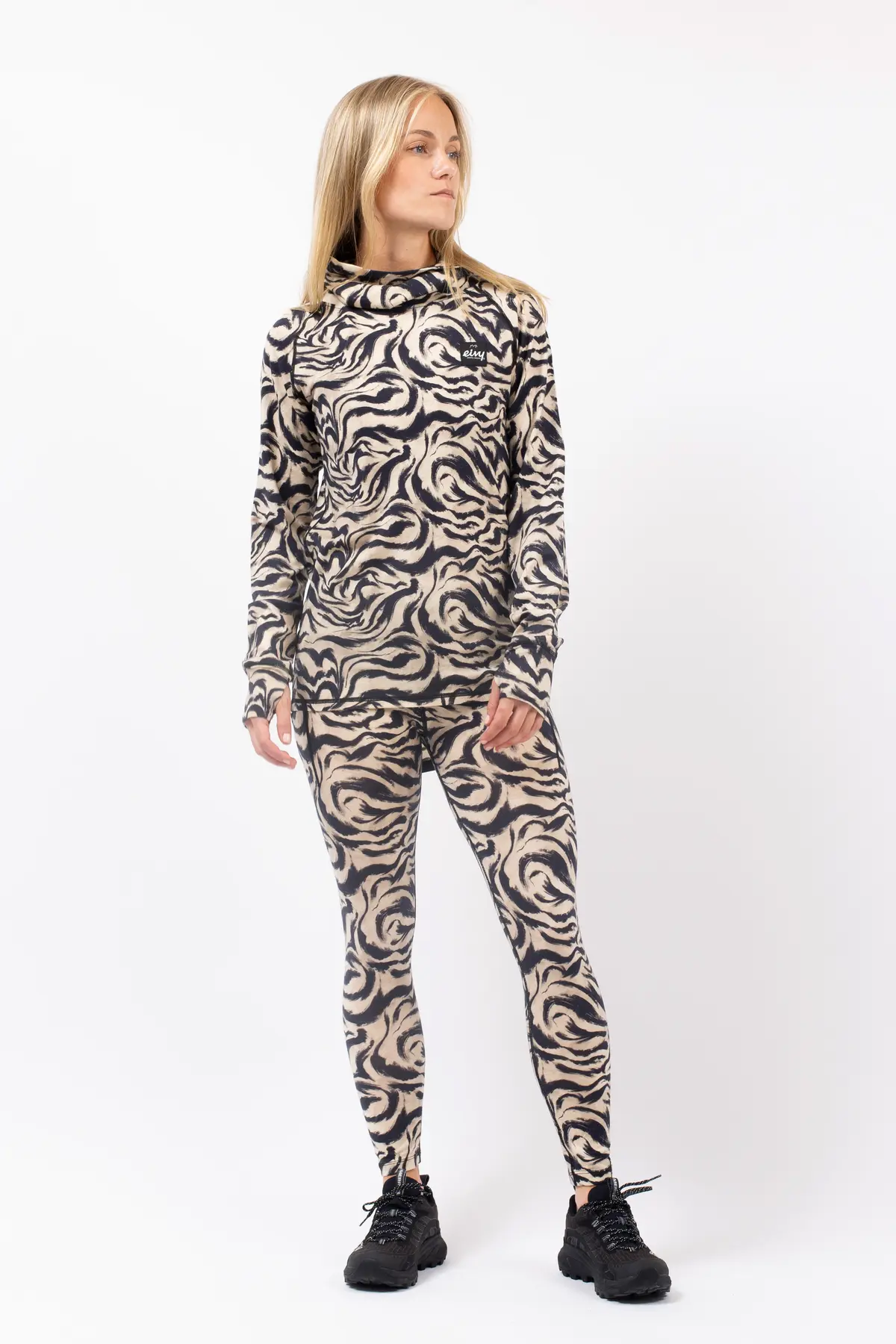 Icecold Merino Wool Top - Animal Swirl