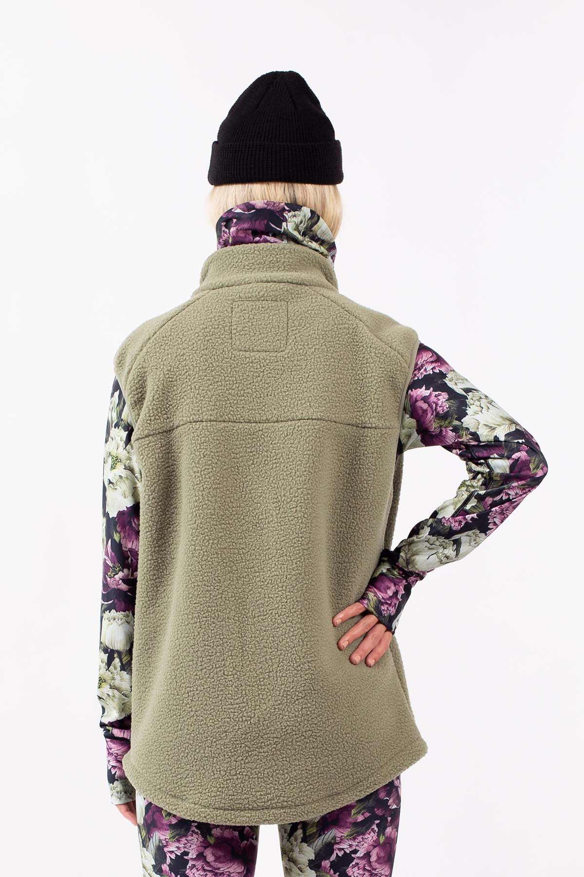 Lumberjackie Sherpa Vest - Faded Oak