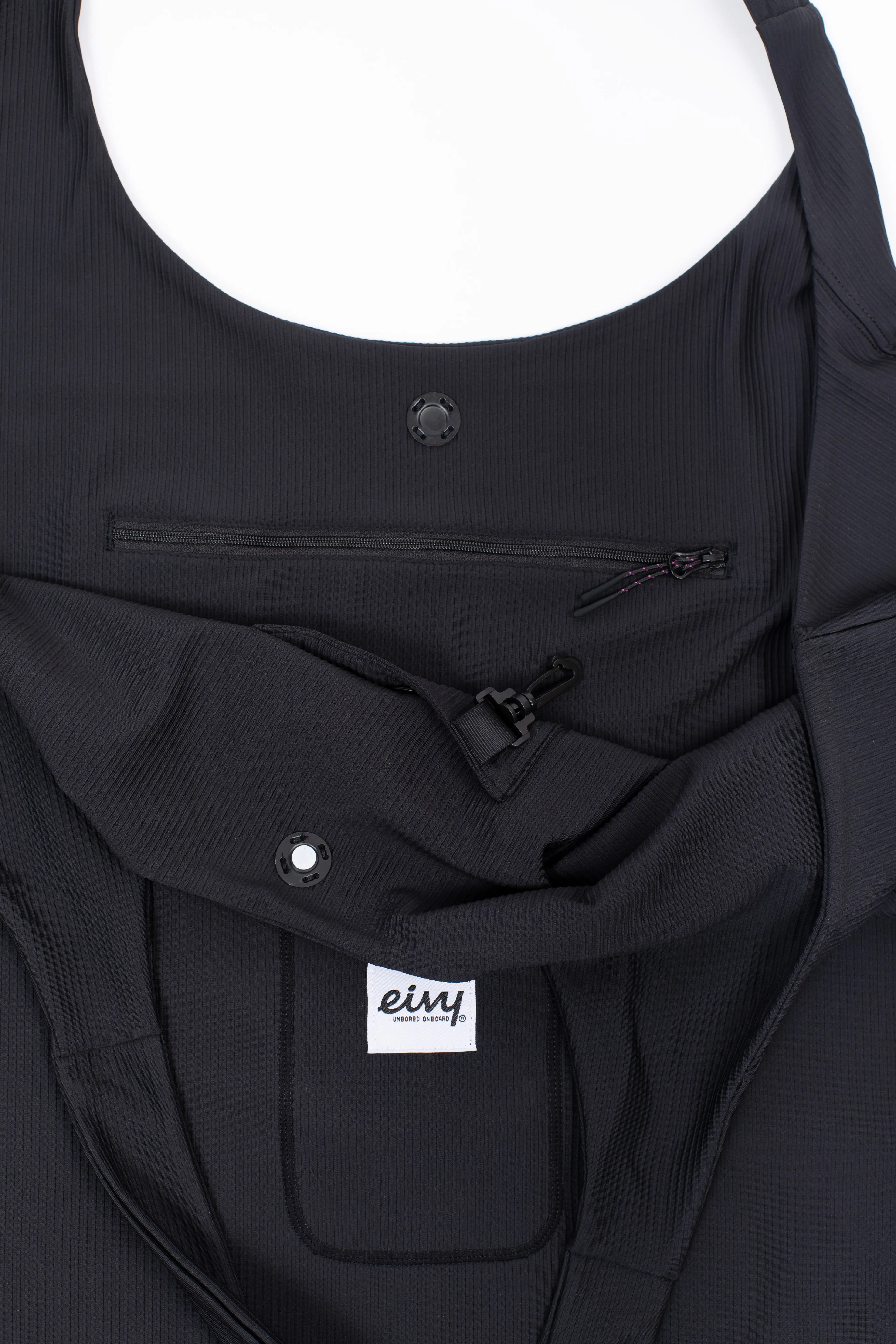 Expandable Rib Carryall Bag - Black