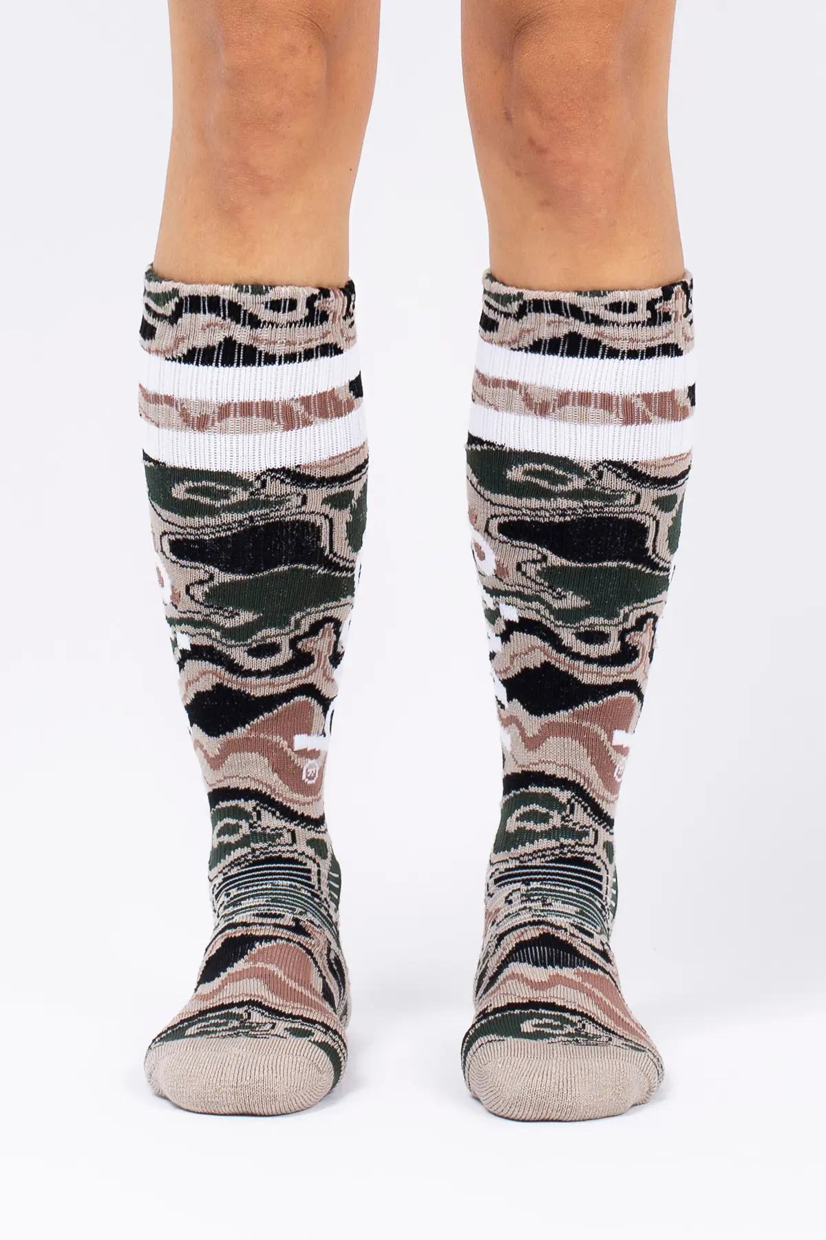 Cheerleader Wool Socks - Curve Camo